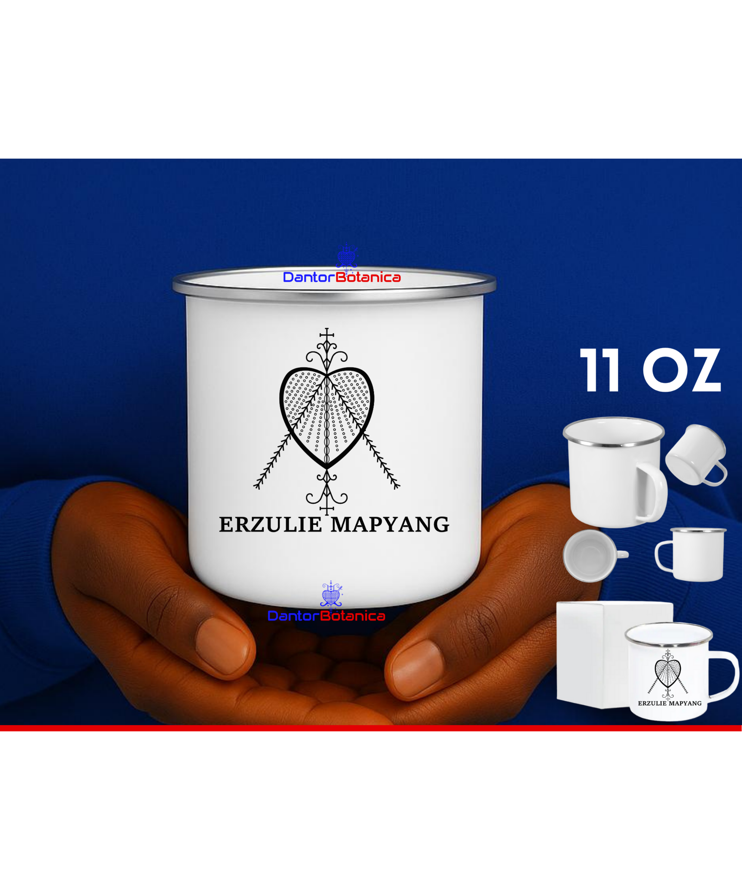 DANTORBOTANICA ERZULIE MAPYANG VEVE MUG- KODE LWA – DantorBotanica